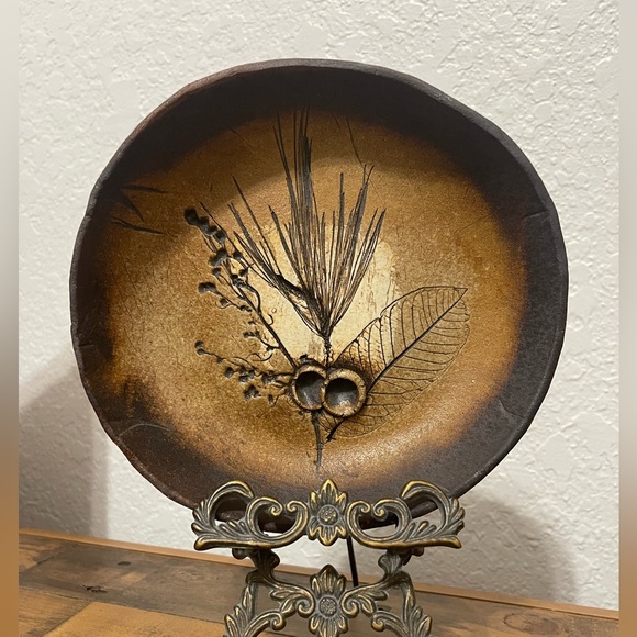 HAI | Art | Pottery Frame Carved On It Tree Shape With Two Olives And ...